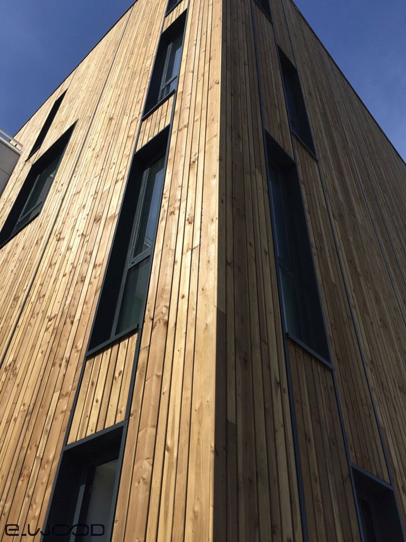 Bardage Bois Epicéa Classe 3.1 Brun - Karl1 40*40 - Ewood