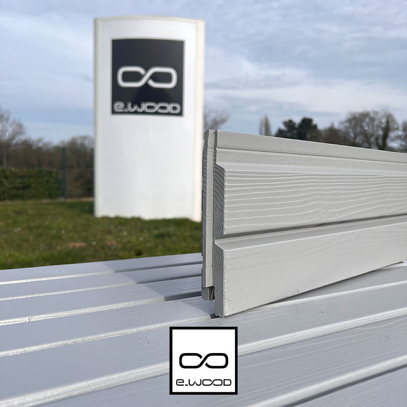 Bardage Bois Epicéa Choix B Classe 3.1 Peint Gris Mineral - Aslog 27* ...