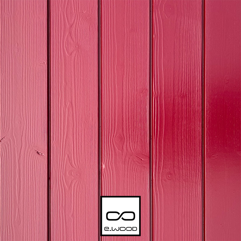 Bardage Bois Epicéa Choix B Classe 3.1 Peint Rouge Rubis - Ivar 20*125 ...