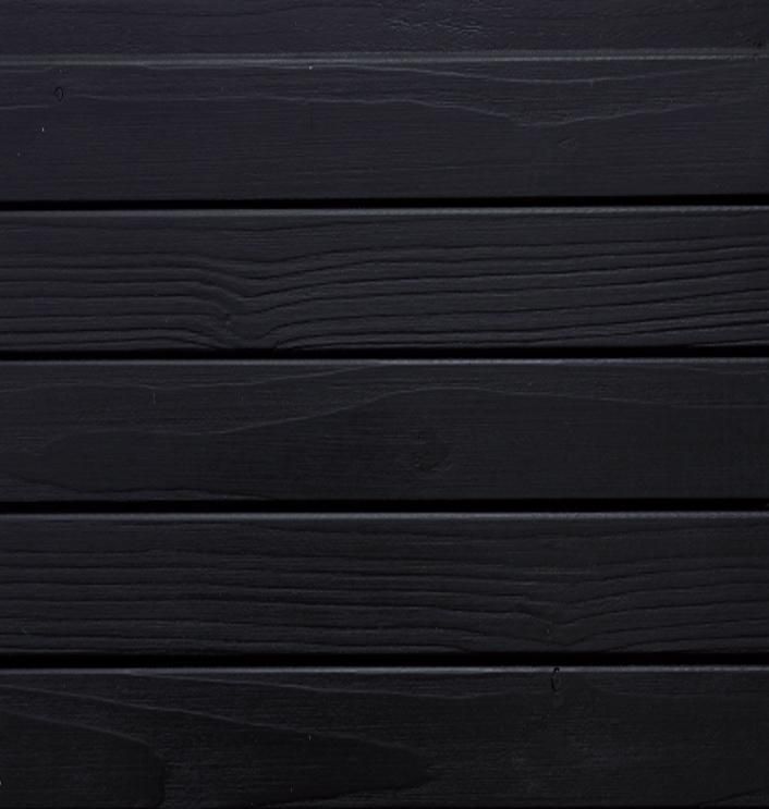 Bardage Bois Epicéa Choix B Classe 3.1 Peint Noir Intense Black - Ivar ...