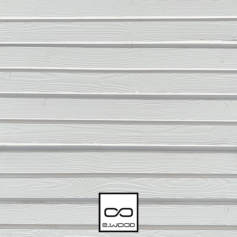 Bardage Bois Epicéa Choix B Classe 3.1 Peint Blanc Cirrus - Aslog 27* ...