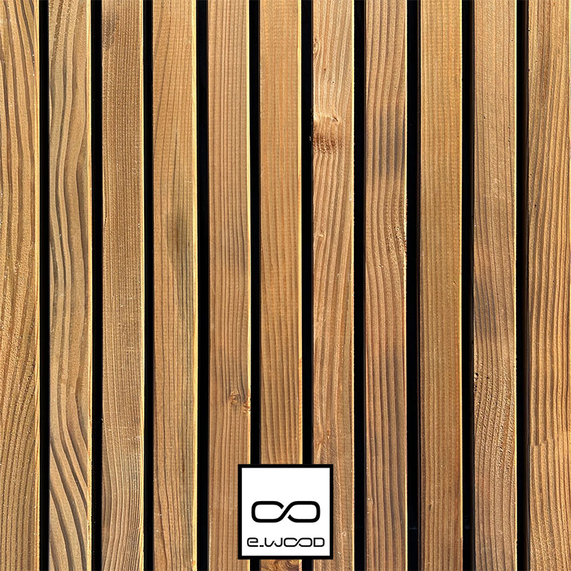 Bardage Bois Douglas Classe 3.2 Brun - Karl 21*45 - Ewood