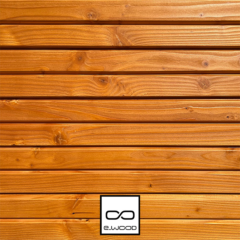 Bardage Bois Douglas Choix B Classe 3.1 Saturé Ton Bois Miel (Honey ...