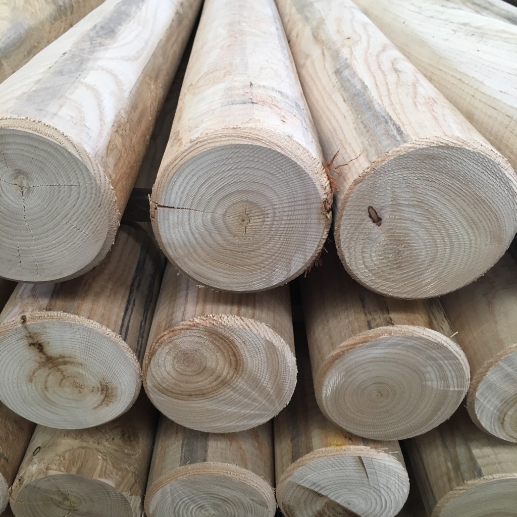 RONDIN BOIS CHÂTAIGNIER CLASSE 4 NATUREL - 100*1000 - Ewood