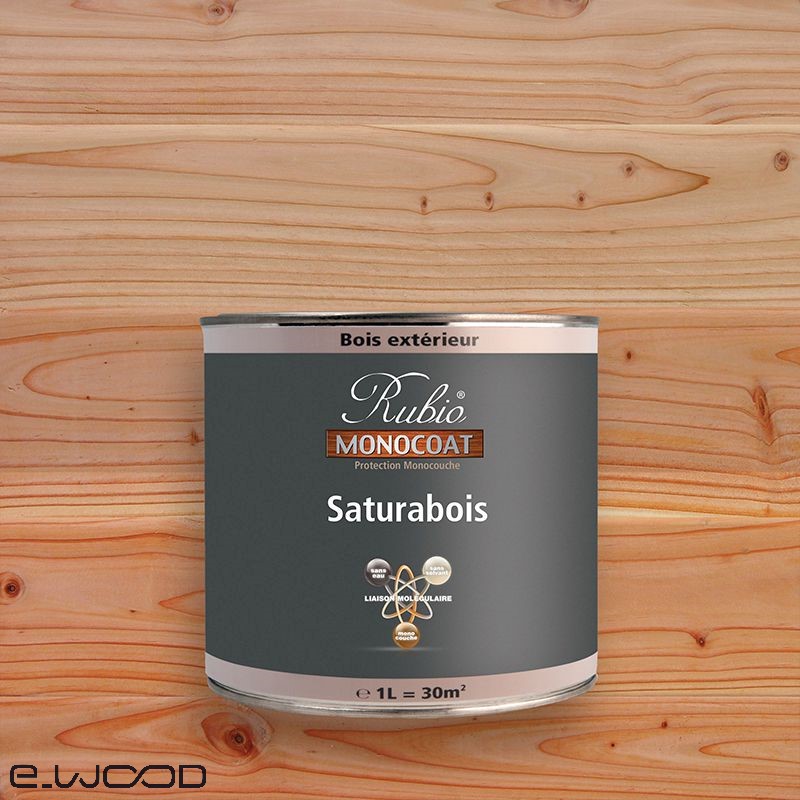 Rubio Saturateur Monocouche Terrasse Et Bardage Bois Douglas - Pot 2,5 ...